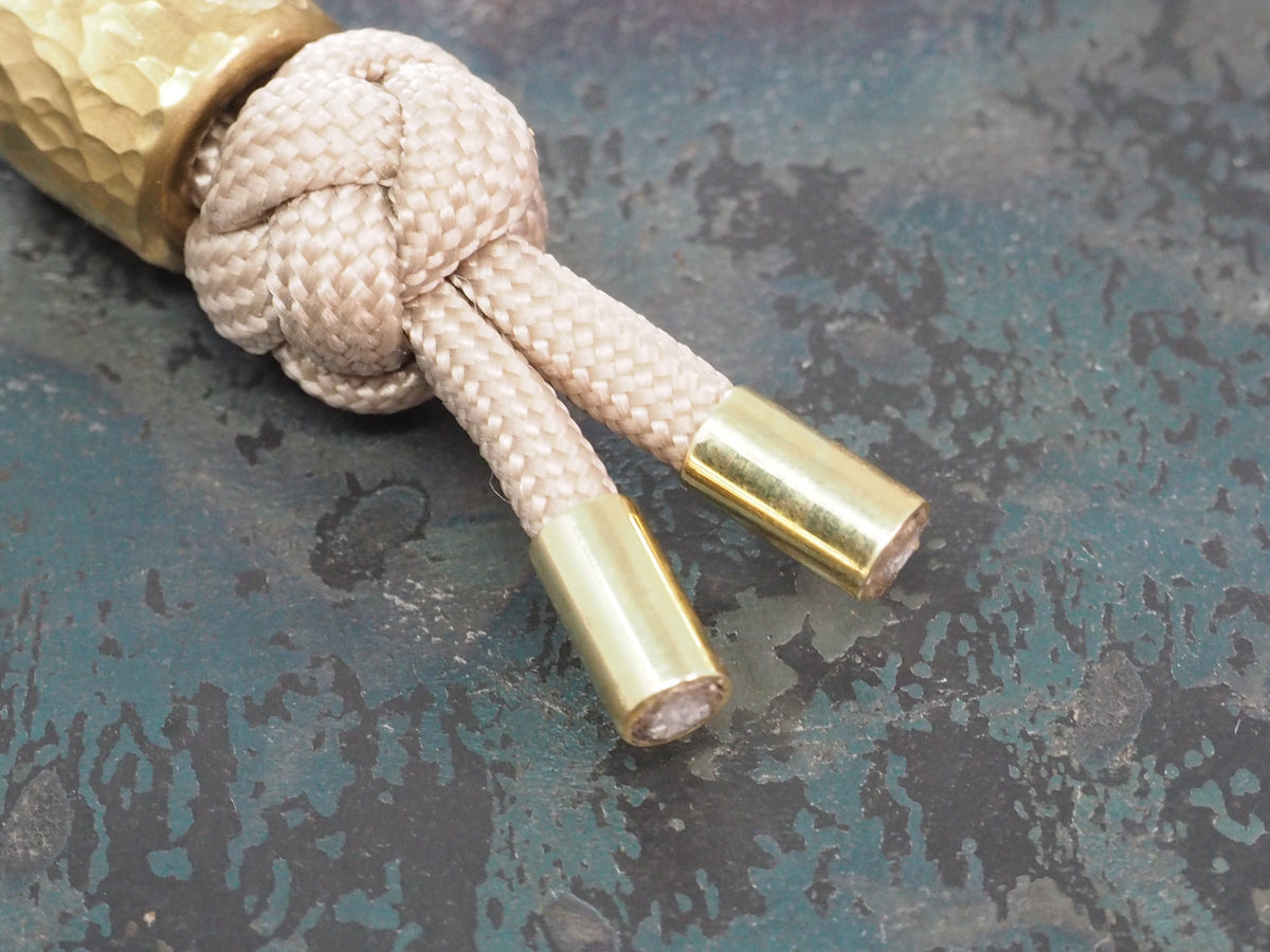 Handmade Brass End Cap Tubes for 550 Paracord - 4.5mm dia. x 8mm - Pol ...